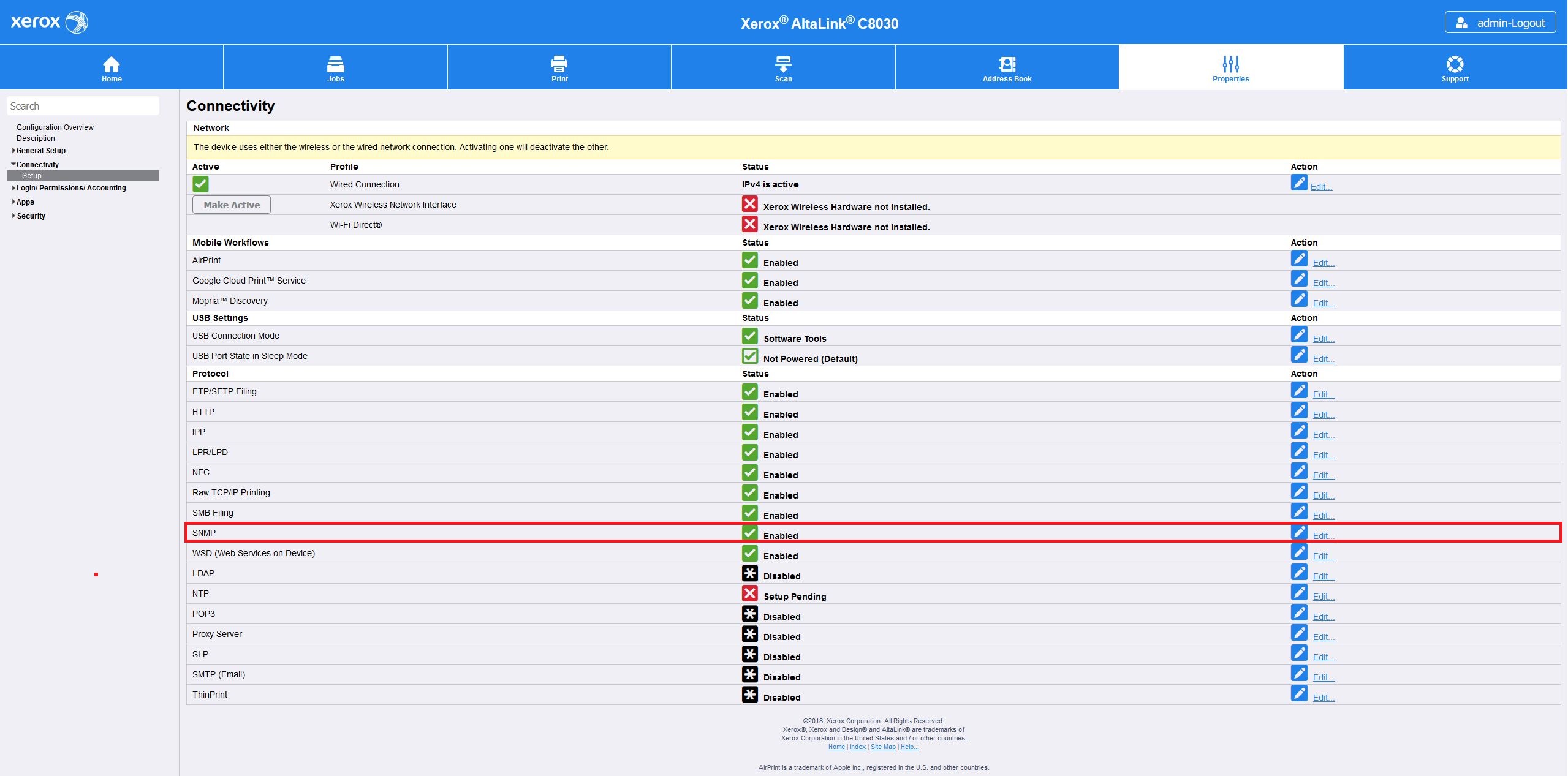 Xerox AltaLink EIP configuration - Before installation of Dispatcher Paragon Embedded Terminal ...